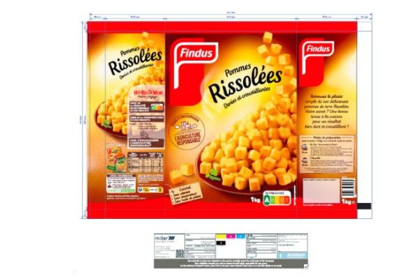 Les emballages de Findus passent de 6 à 4 couleurs